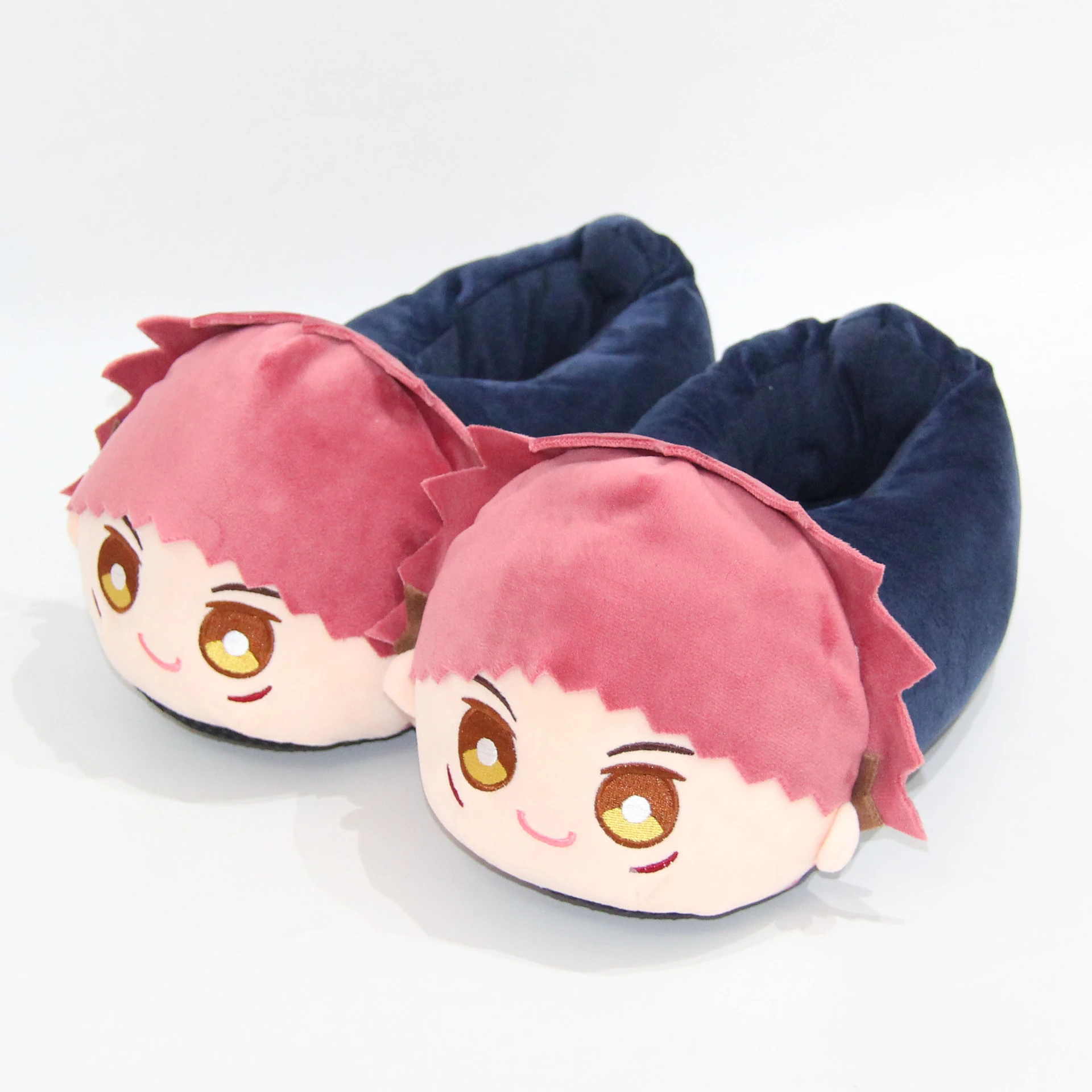 Winter Plush Cotton Slippers Jujutsu Kaisen Itadori Yuji Anime Cosplay ...