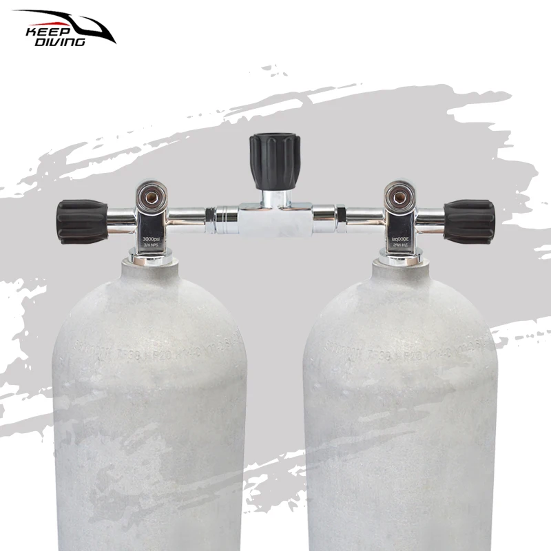 Diving Double Cylinder Valve | Scuba Diving Cylinder | Double Tank ...