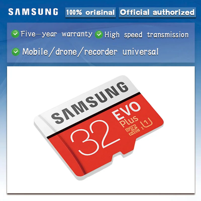 SAMSUNG Memory Card 256GB 32G 64G 128G 16GB SDHC SDXC 80MB S EVO Micro