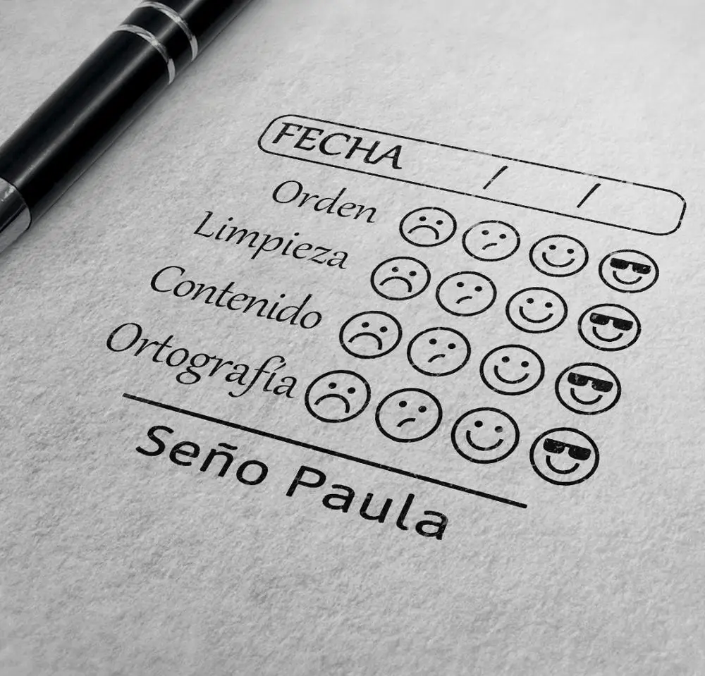 Sello cuadrado personalizado para profesores de España, sello ...
