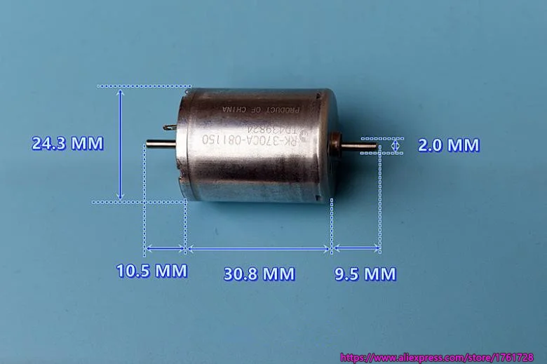 Vadonatúj Mabuchi 24V 3500Rpm Rk-370Ca-081150 370 Dc Motoros Kettős ...