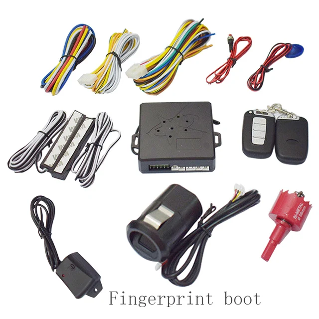 EFHIPS fingerprint car starter with remoter security anti-hijacking PKE ...