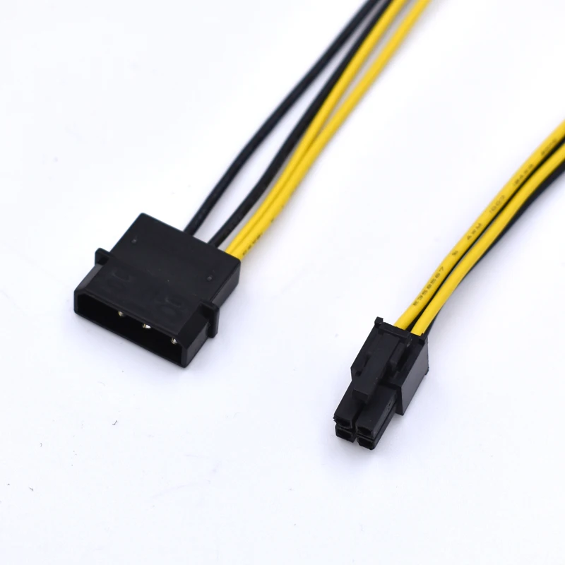 20cm-4-Pin-Ide-Molex-To-Motherboard-4-Pin-P4-CPU-Power-Adapter-Cable ...
