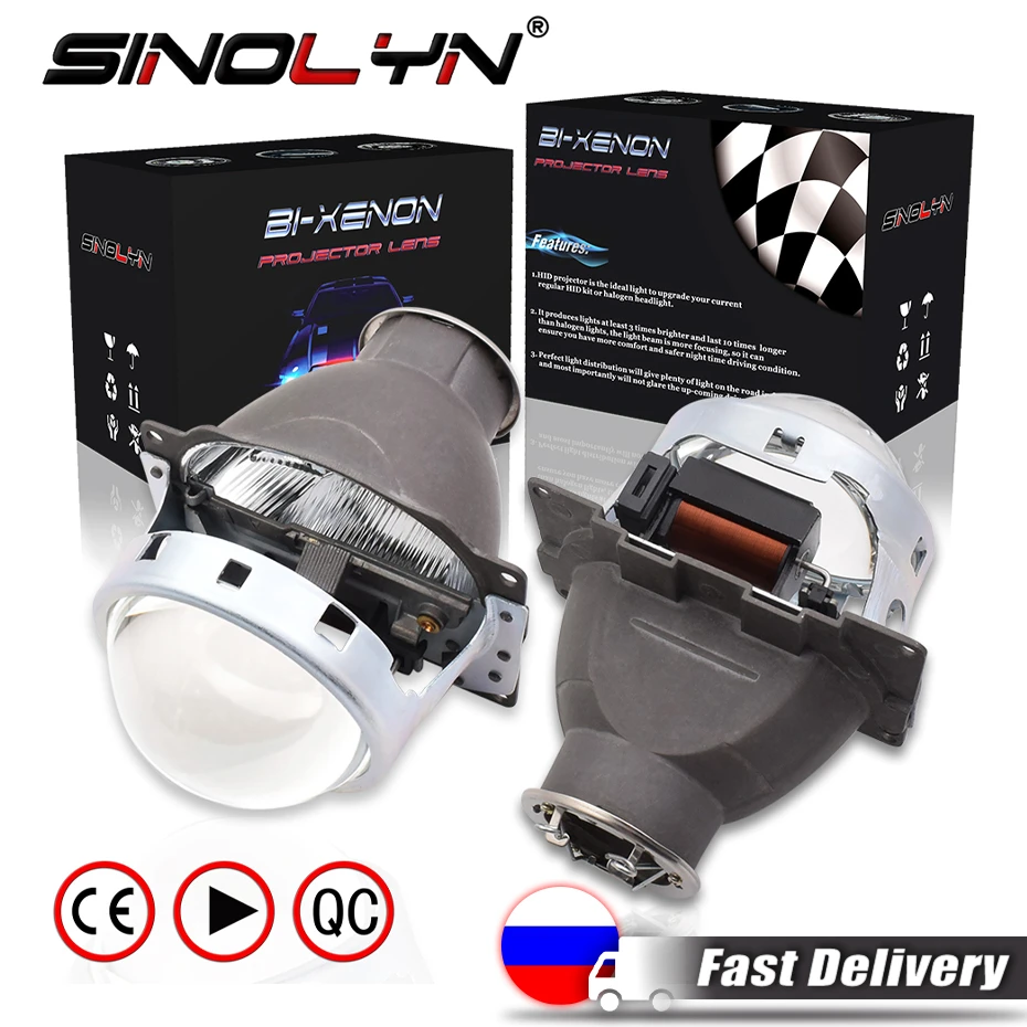 Sinolyn H7 D2s D2h Bi Xenon Projector Koito Q5 Lenses For Headlights 3 ...