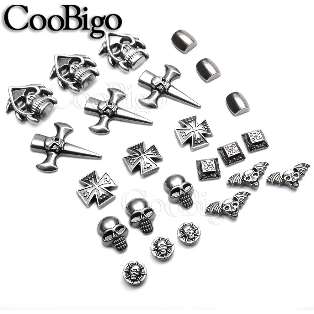 20set Metal Skull Rivet Studs Spikes Punk Rock Diy Leather Craft ...