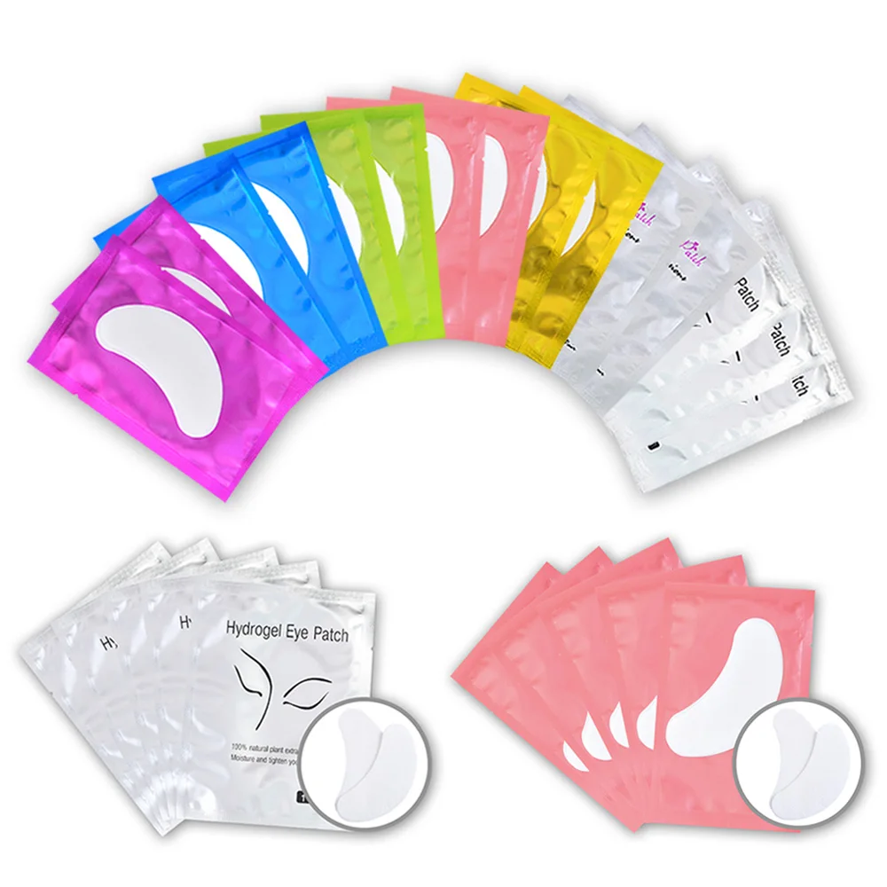 50Pairs Eyelash Pad Gel Patch Grafting Eyelashes Under Eye Patches For ...