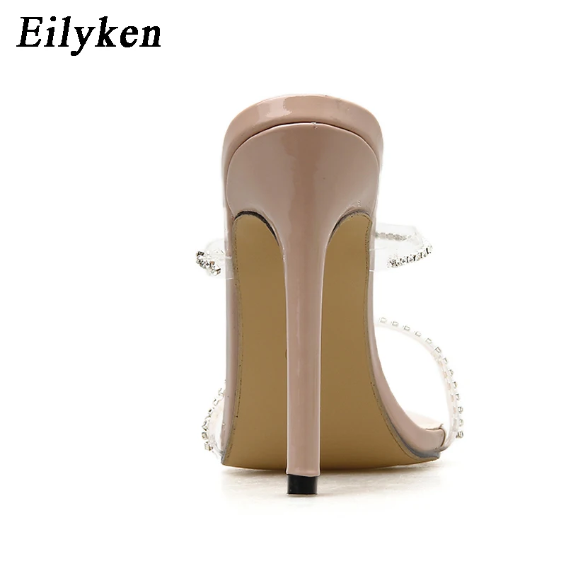 Eilyken; пикантные женские шлепанцы из ПВХ с прозрачными ремешками и ...
