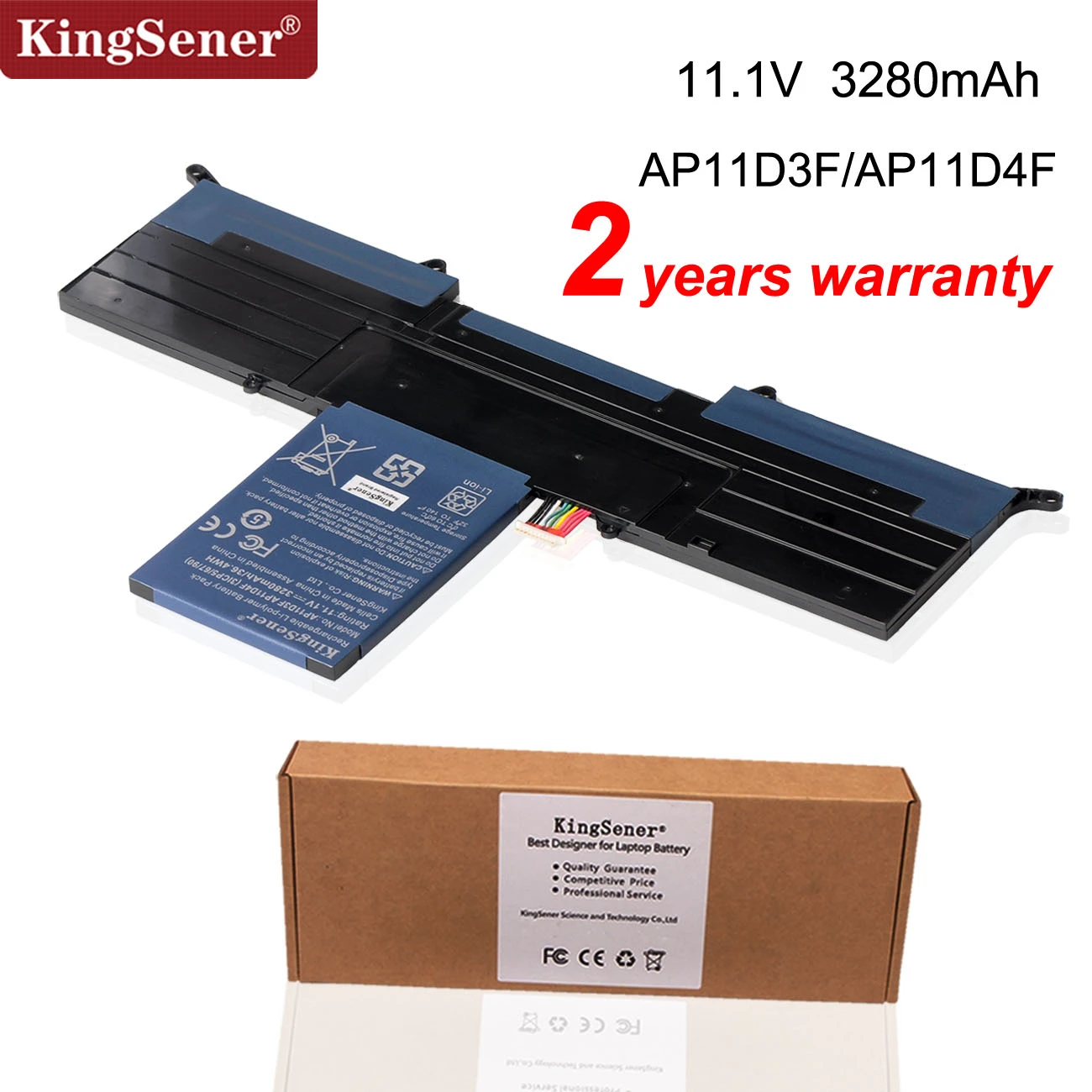 KingSener New AP11D3F Battery For Acer Aspire S3 S3 951 S3 391 MS2346 ...