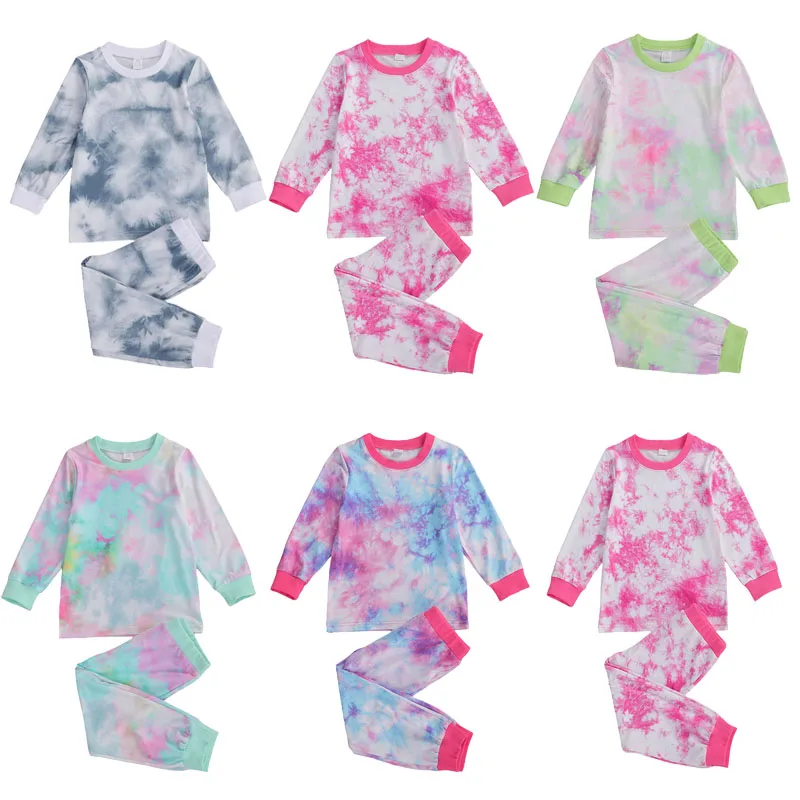 3-7years Spring Autumn Soft Cotton Children Pajama Sets Boys Girls ...
