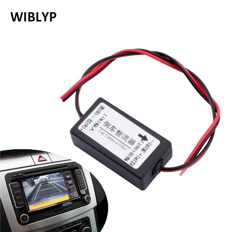 Rectifier DC 12V Power Car Rear View Camera Power Relay Capacitor Auto ...