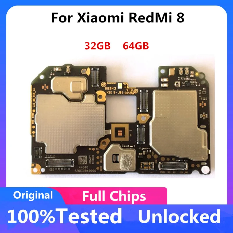Full-Unlocked-For-Xiaomi-RedMi-8-Motherboard-Original-Logicboard-32gb ...