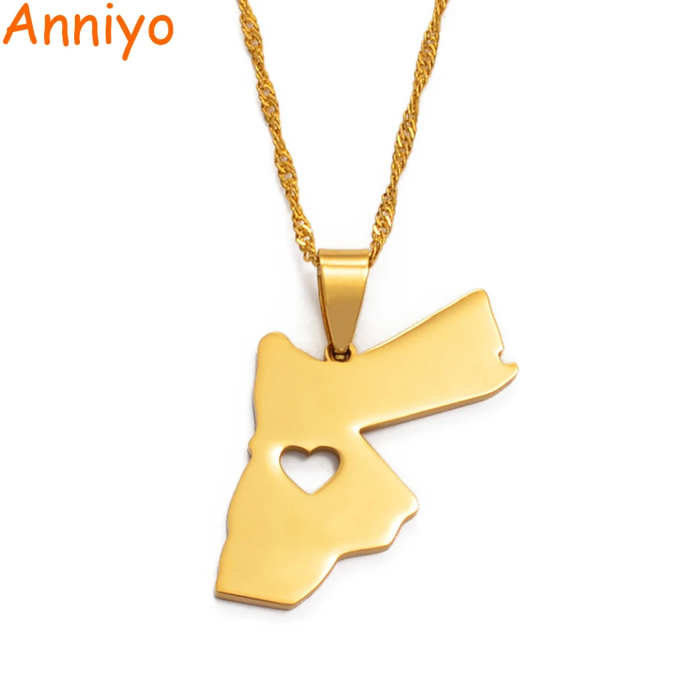 Anniyo The Hashemite Kingdom Of Jordan Pendant Necklace For Women/men ...