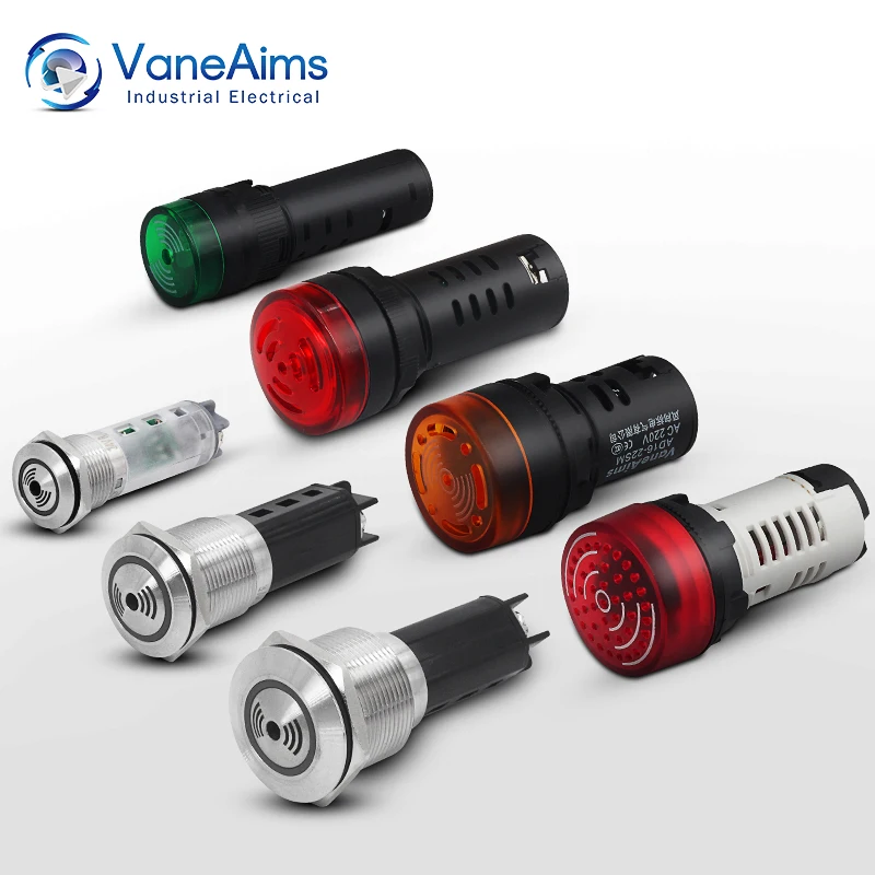 Buzzer Intermittent Buzzer 220v | Intermittent Buzzer Led Light - 22mm ...