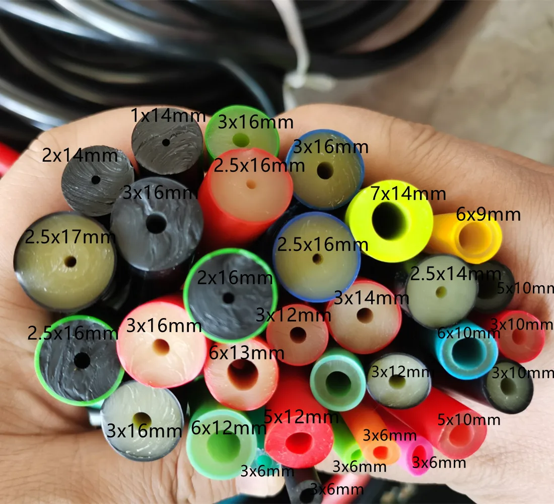 1 Meter Spearfishing rubber tube speargun band ELASTIC latex tube 6x12mm 6x13mm 7x14mm 5x10mm ...