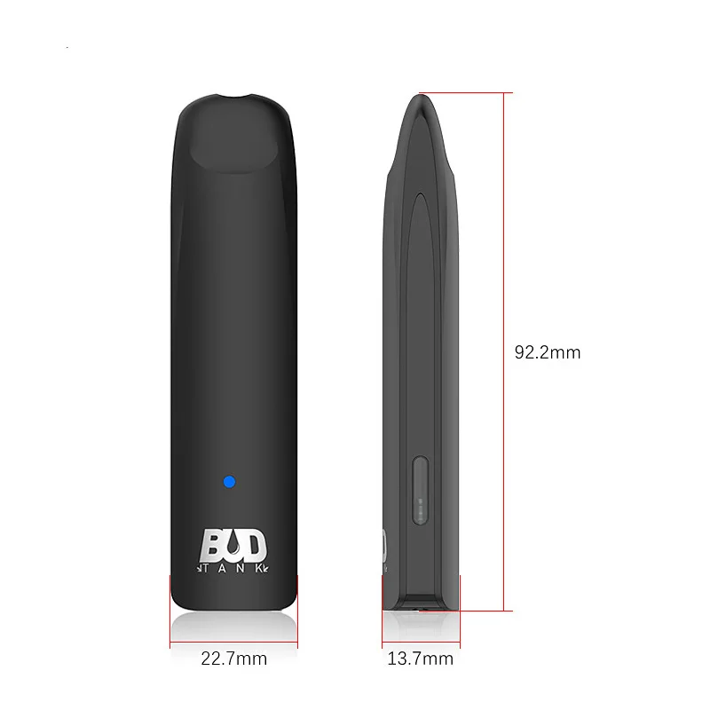 Budd Vaporizer Disposable Vape 0.5ml Pen Ceramic Empty Cartridges ...