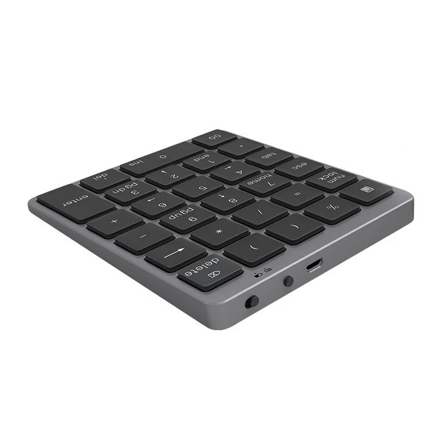 Bluetooth Numeric Keypad Protable Aluminium Alloy Wireless Keyboard ...