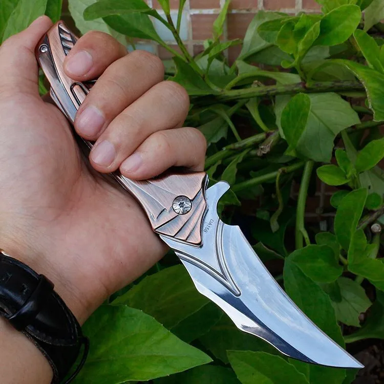 Military All metal Claw Knife Outdoor Pocket Rescue Tactical Hunting ...