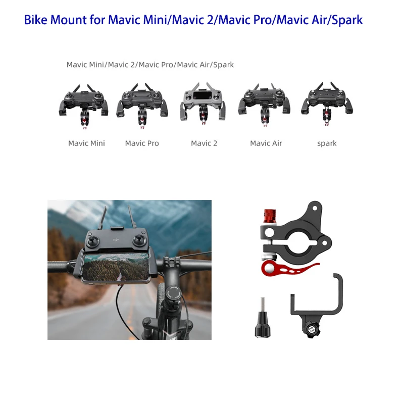 Drone Remote Controller Holder Bicycle Following Shot Bracket Bike ...