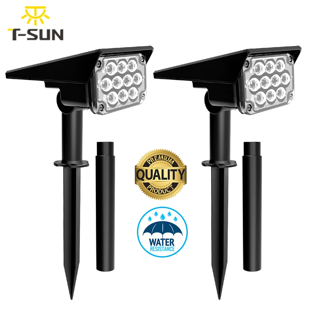 1/2/4PCS Solar Power Light Adjustable Light Temperature Solar Garden ...