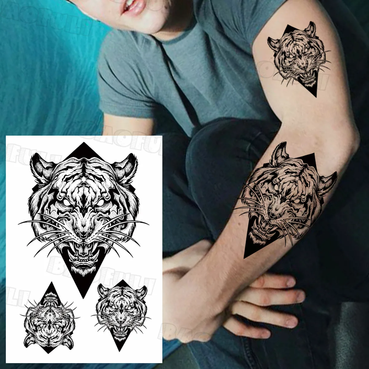 Space Tiger Tattoo