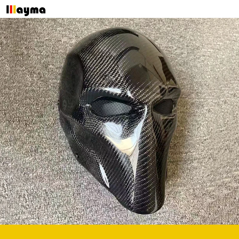 Twill-Carbon-fiber-Prom-Villain-death-knell-Halloween-Full-Face-helmet ...