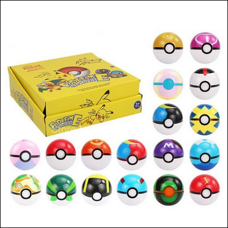 8-12-pcs-Pokemon-Pokeball-Set-7cm-Action-figure-Pikachu-Model-Toys ...