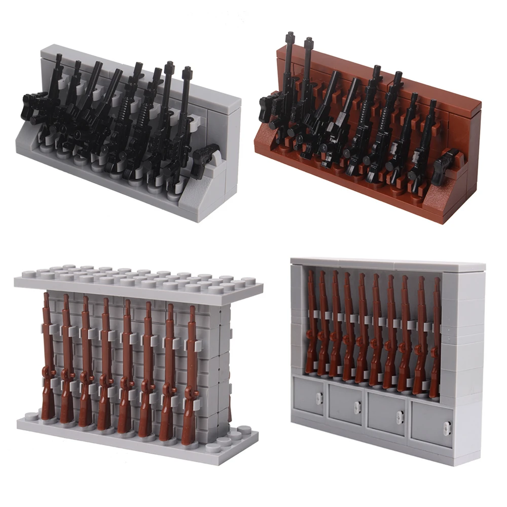 Military WW2 Weapon Rack 98k Gun Shelf Rifle Accessories Building ...