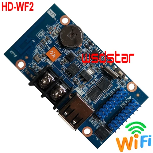 HUIDU HD WF2 HD WF2, 768x64x2, HUB75E, USB y WIFI, RGB, color asíncrono ...