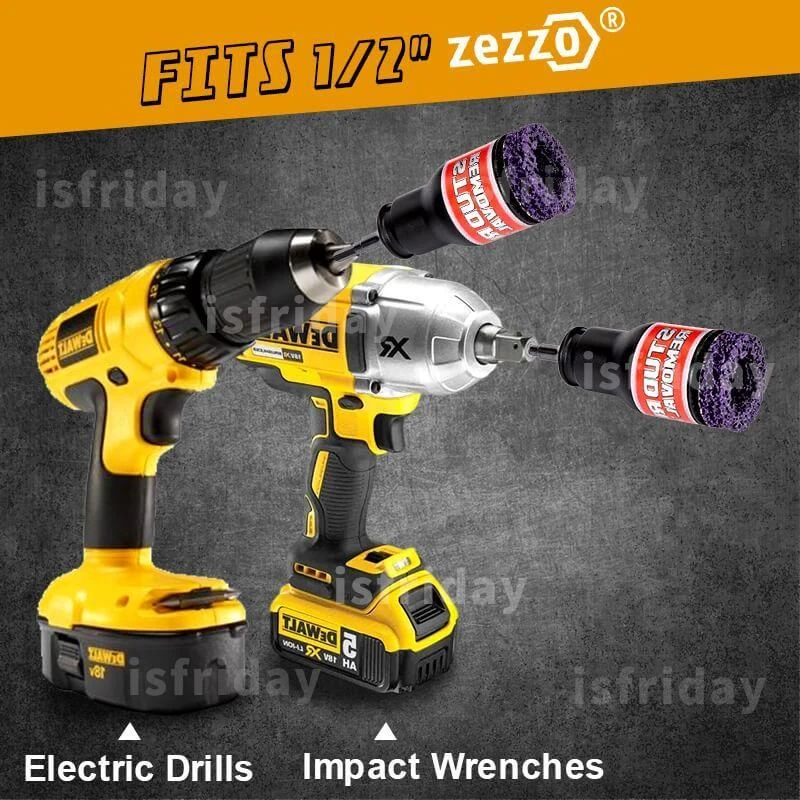 Rust Removal Wheel Drills | Electric Rust Removal Tool | Wheel Stud ...