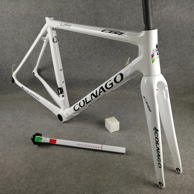 T1100 UD White with Black logo Colnago C64 carbon road bike frames ...