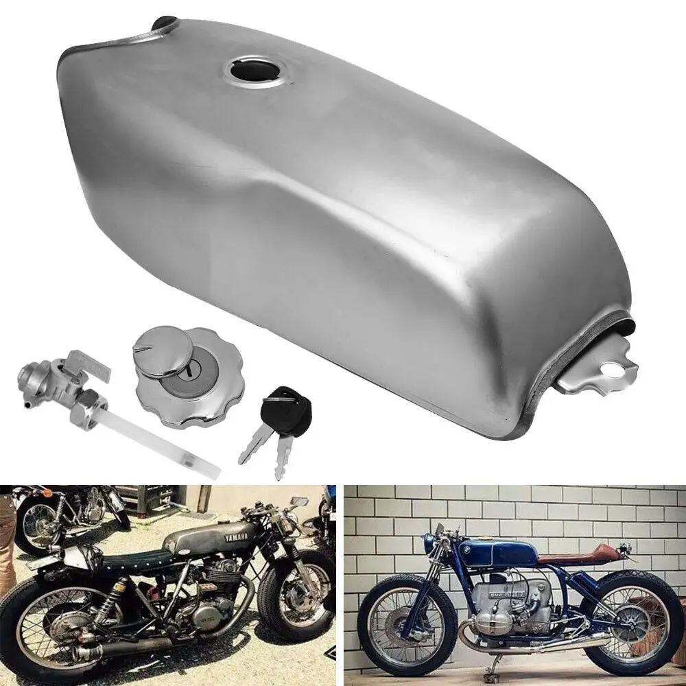 Cafe-Racer-Motorcycle-Universal-Gas-Fuel-Tank-9L-2-4-Gallon-For-BMW ...