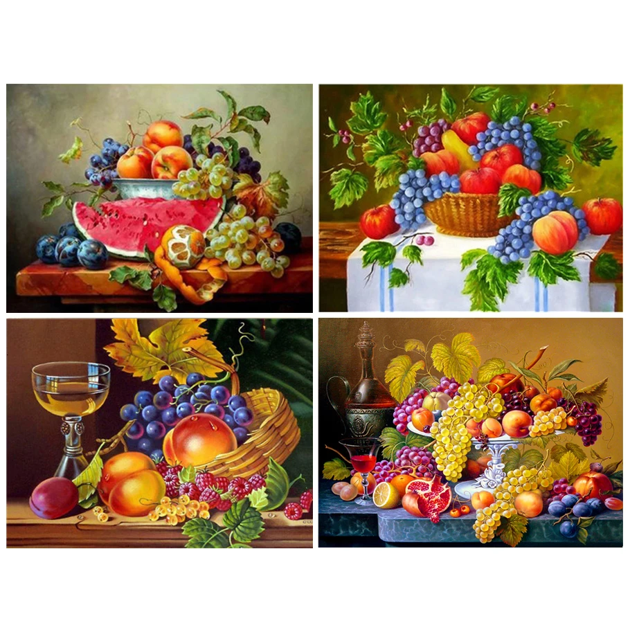 Nabi Fruit Diamond Embroidery Kitchen Wall Decor Diamond Painting Full ...