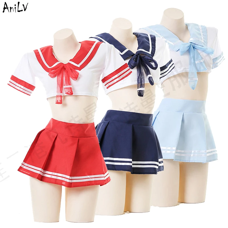 Anilv Japanese Anime Fgo School Sailor Uniform Swimsuit Costume Jk ...