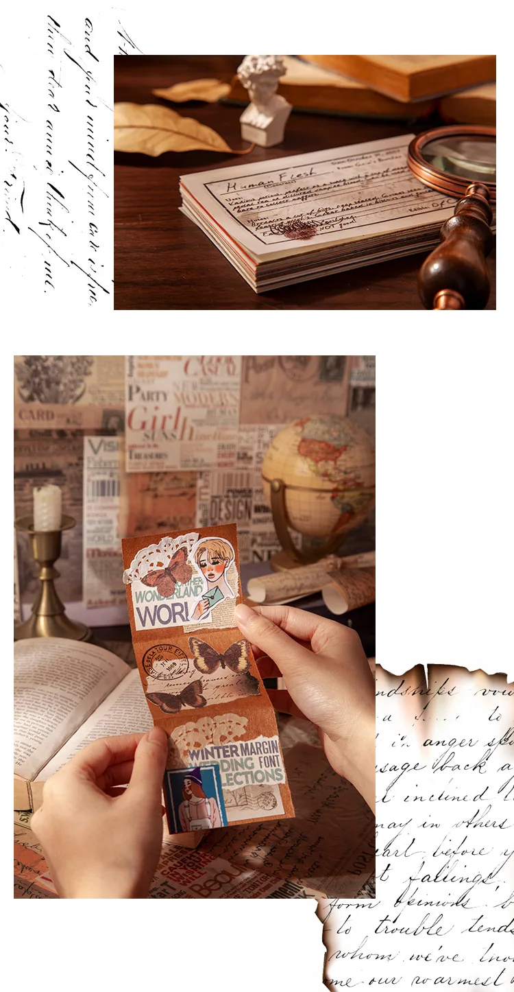 20Sheets Vintage old newspaper letter Material paper Decorative ...