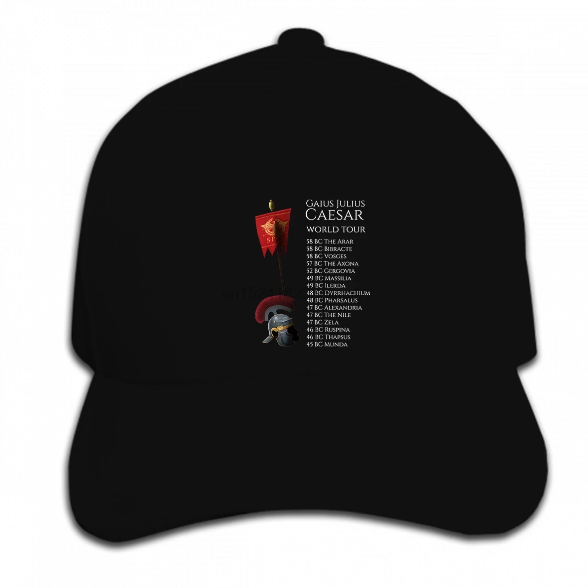 Print Custom Baseball Cap Hip Hop Men Gaius Julius Caesar World Tour ...