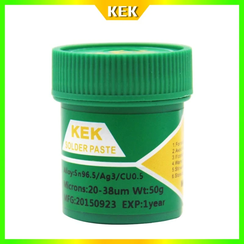 Pasta de solda prateada sem chumbo, condutora forte, Sn96.5Ag3.0Cu0.5 ...