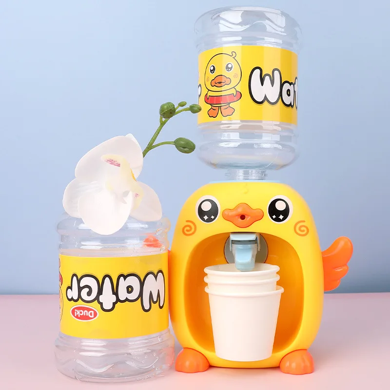 Children-s-Little-Yellow-Duck-Kitchen-Pretend-Mini-Water-Dispenser ...