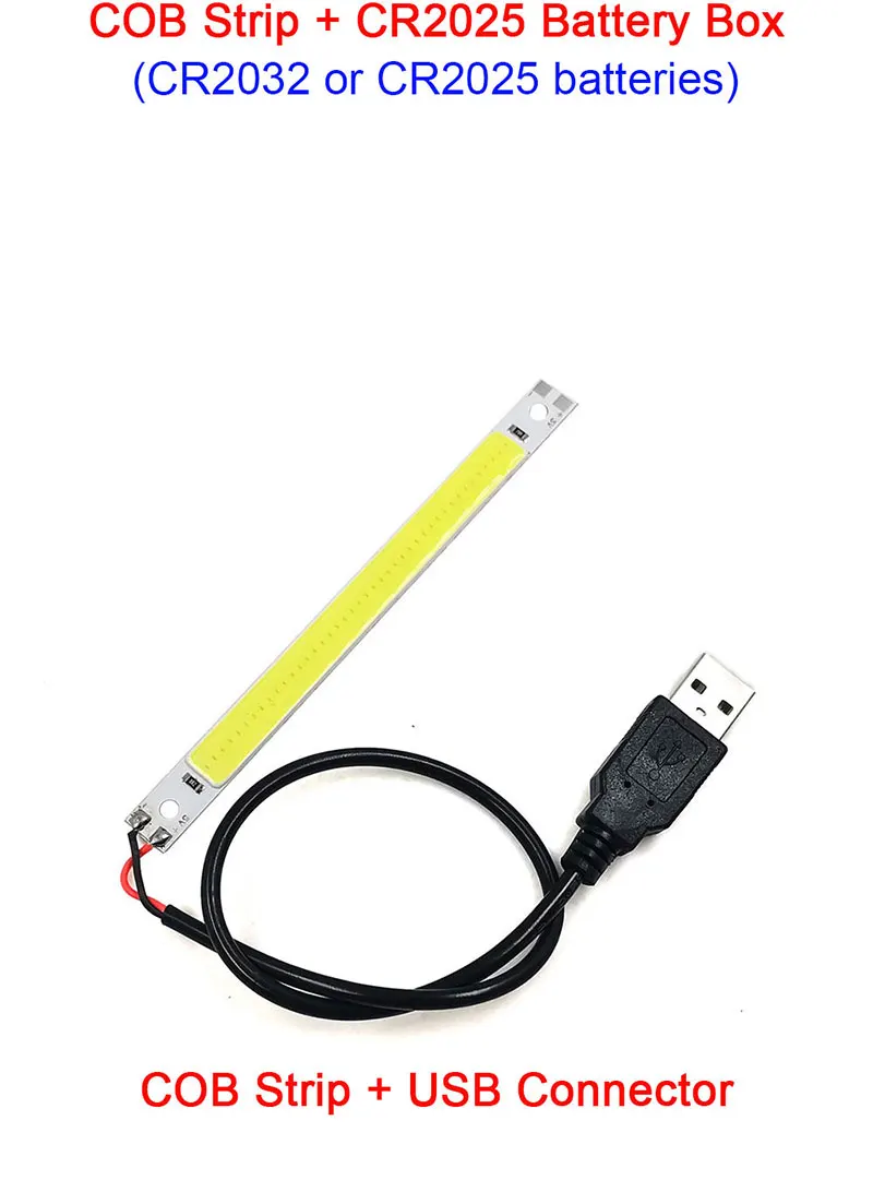 AMPOULE LED,3V 5V Green--Bande lumineuse à puce LED COB 3V 5V, 120MM ...