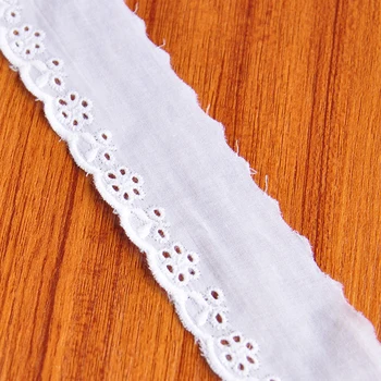 Simple Comfortable Cotton Embroidery Lace For By The Yard For Skirt Bed ...