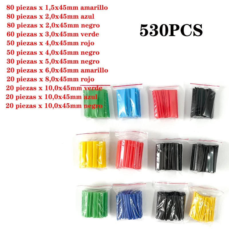 Heat Shrink Tube 127-Piece Heat Shrink Tubing Assortment Set ...