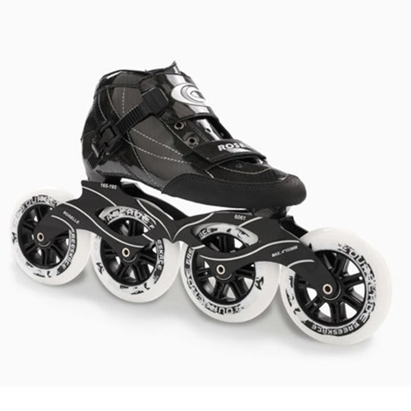 USマートCYLQ Carbon Fiber Inline Speed Skates, Professional 85a 4 Wheels ...