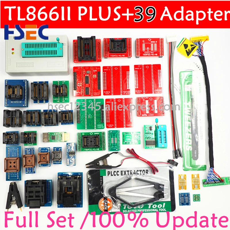 Mais novo original t48 programador xgecutl866ii plus universal tl866 ...