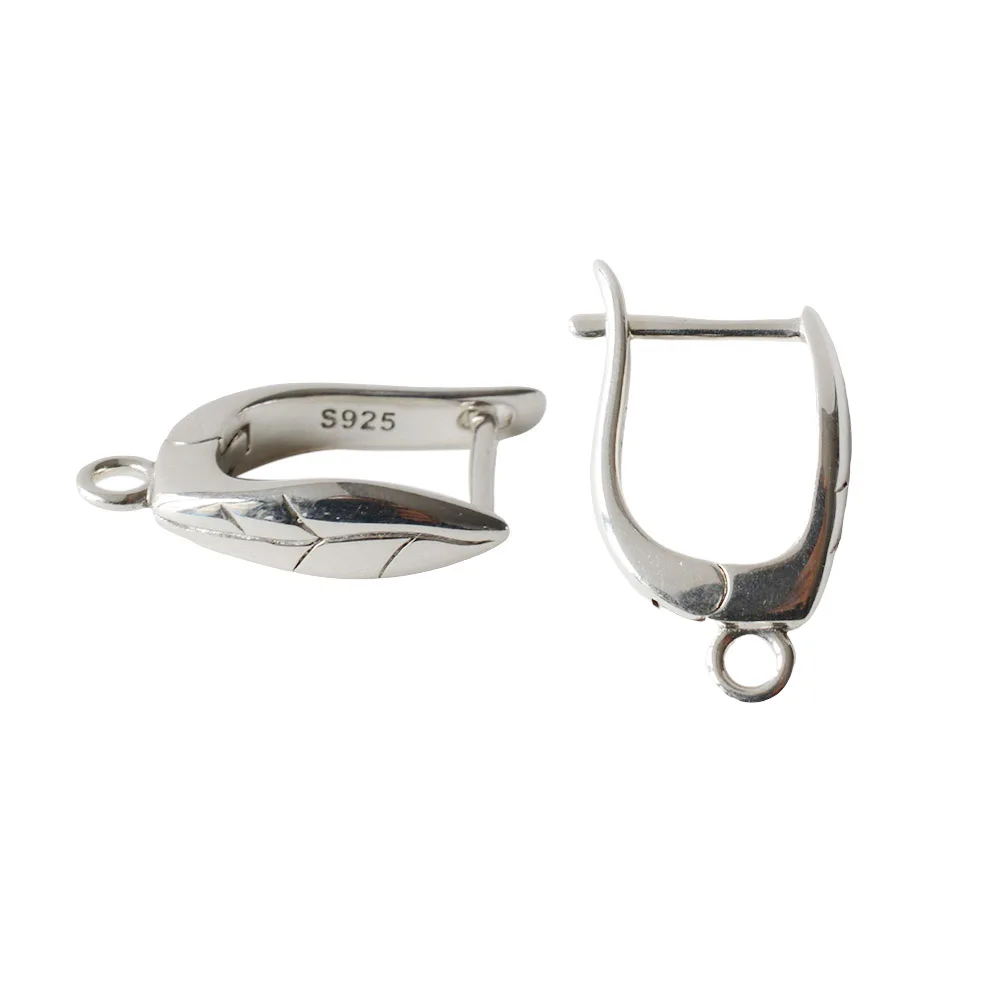 Solid-925-Sterling-Silver-Lever-back-Earring-Hook-with-Closed-Loop ...