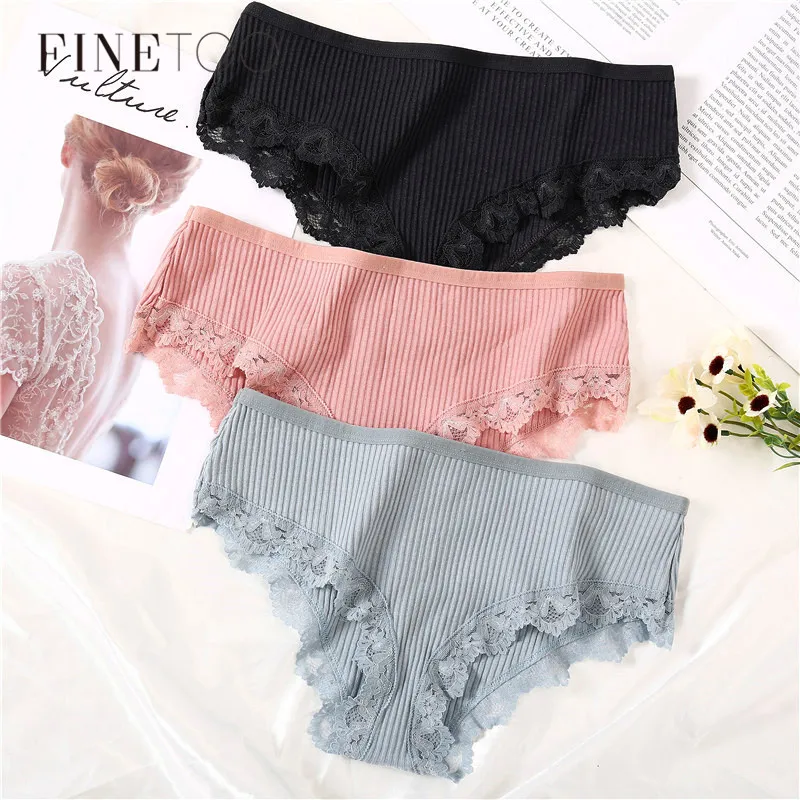 FINETOO bragas M XL para mujer, ropa interior de algodón sólido ...