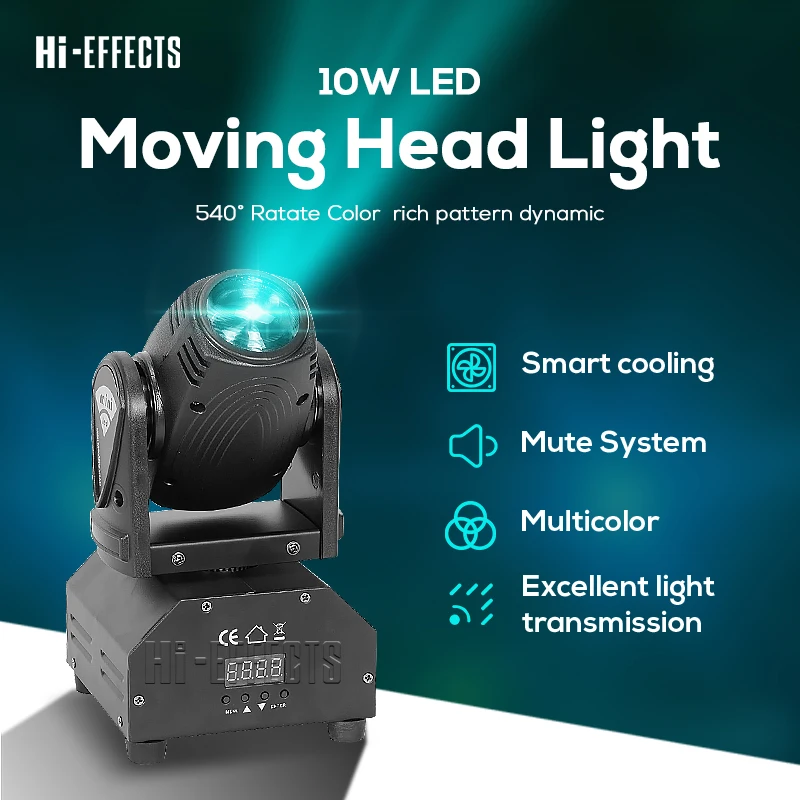 Mini RGBW LED Mini 10W Led Moving Head Light 4 IN 1 Dmx Moving Stage ...