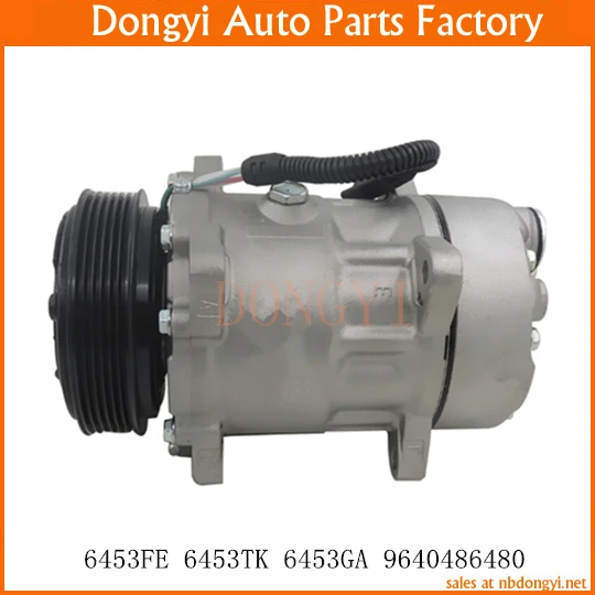 Auto-Air-conditioning-AC-Compressor-6453FE-6453-FE-6453TK-6453-TK ...