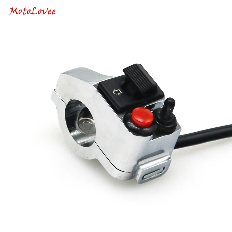 MotoLovee Motorcycle Modified Handlebar Multi-function Headlight Switch ...