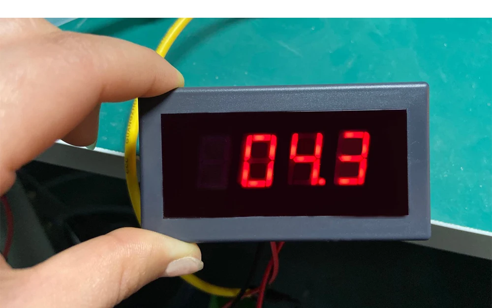 WaveTopSign 50mA LED Digital Ammeter DC 0-50mA Analog Amp Panel Meter ...