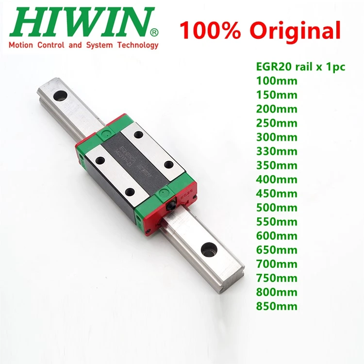 Original HIWIN EGR20 Linear rail 200 250 300 350 400 450 500 550mm ...