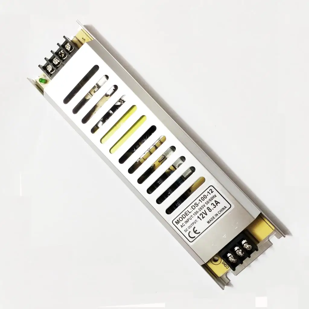ultra thin LED Power Supply 12V 100W LED Strip Transformer Switch ...